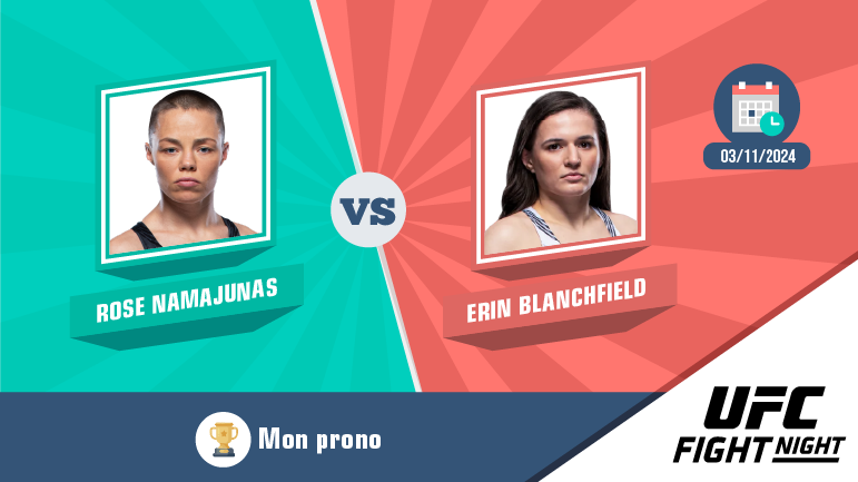 Pronostic Rose Namajunas vs Erin Blanchfield : UFC Fight Night